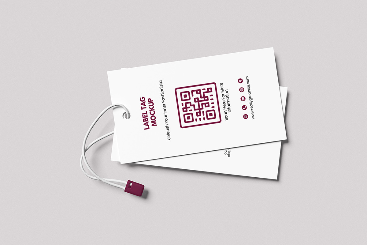 High Quality Label Tag Mockup, an Advertising Mockup by swsi-studio