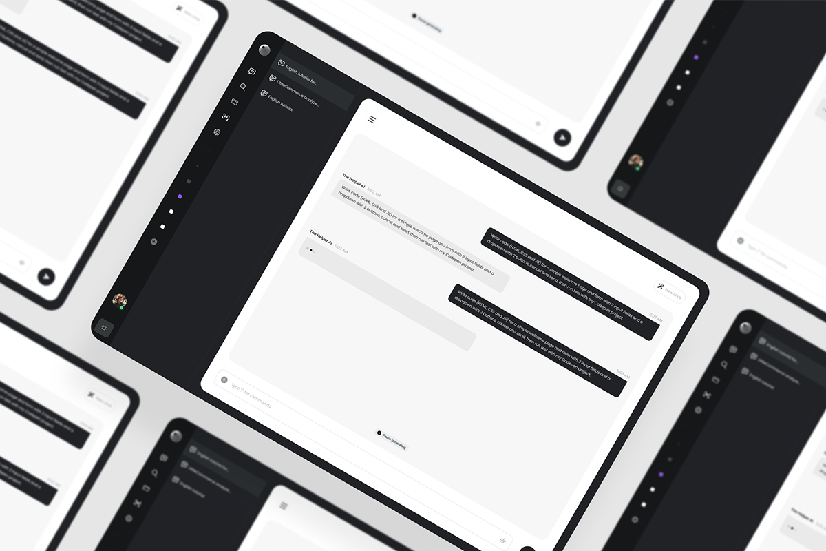 AI Chatbot Dashboard UI Kit, an UI Kit Template by iDoodle Studio