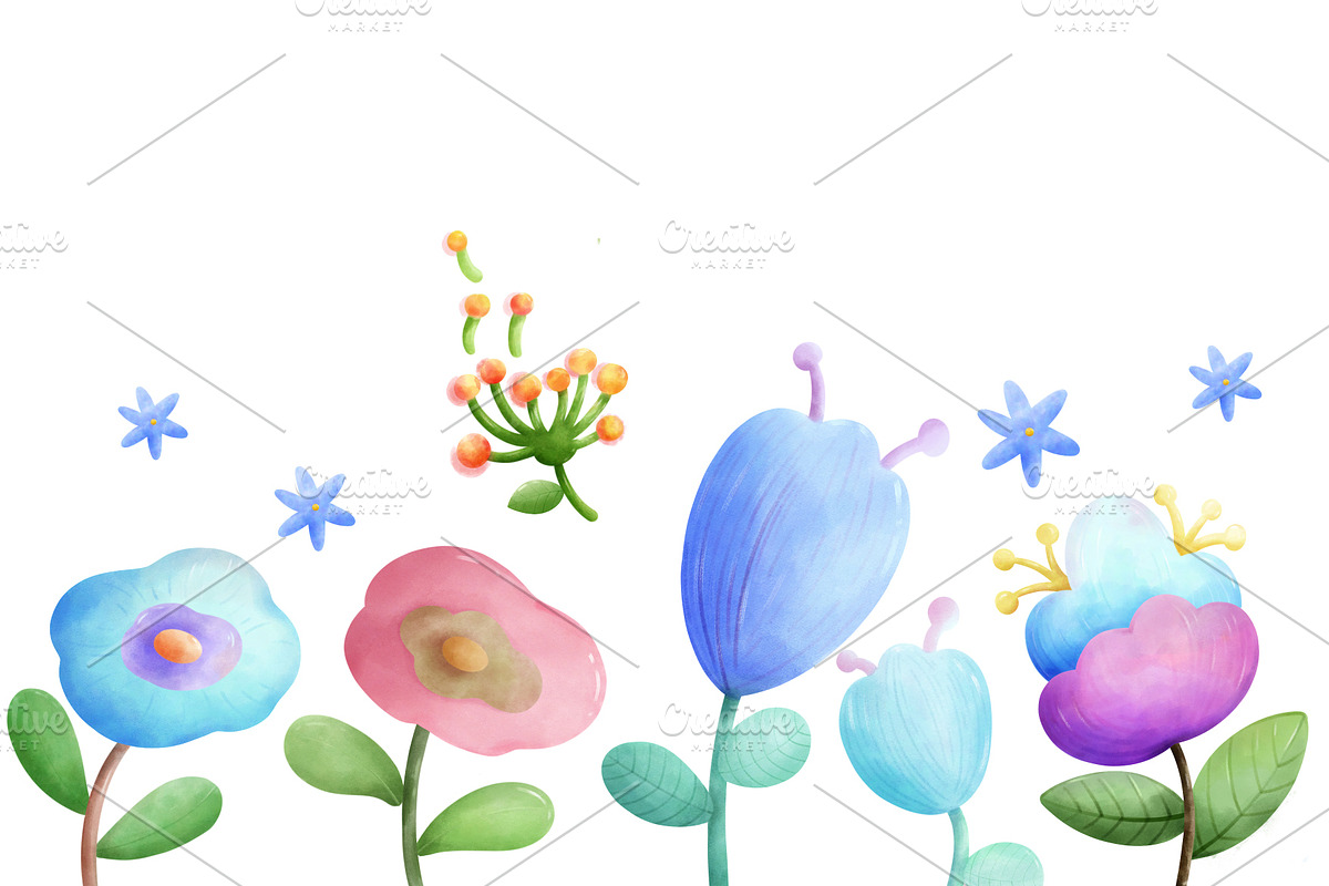 Summer Flower Watercolor