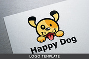 Happy Dog Logo, a Branding & Logo Template by Heavtryq Design