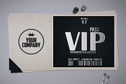 Stylish simple VIP PASS, a Card Template by Tzochko