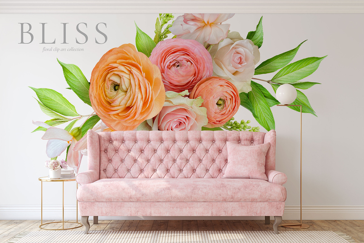 Bliss Floral Clip Art Collection, an Object Graphic by Eclectic Anthology