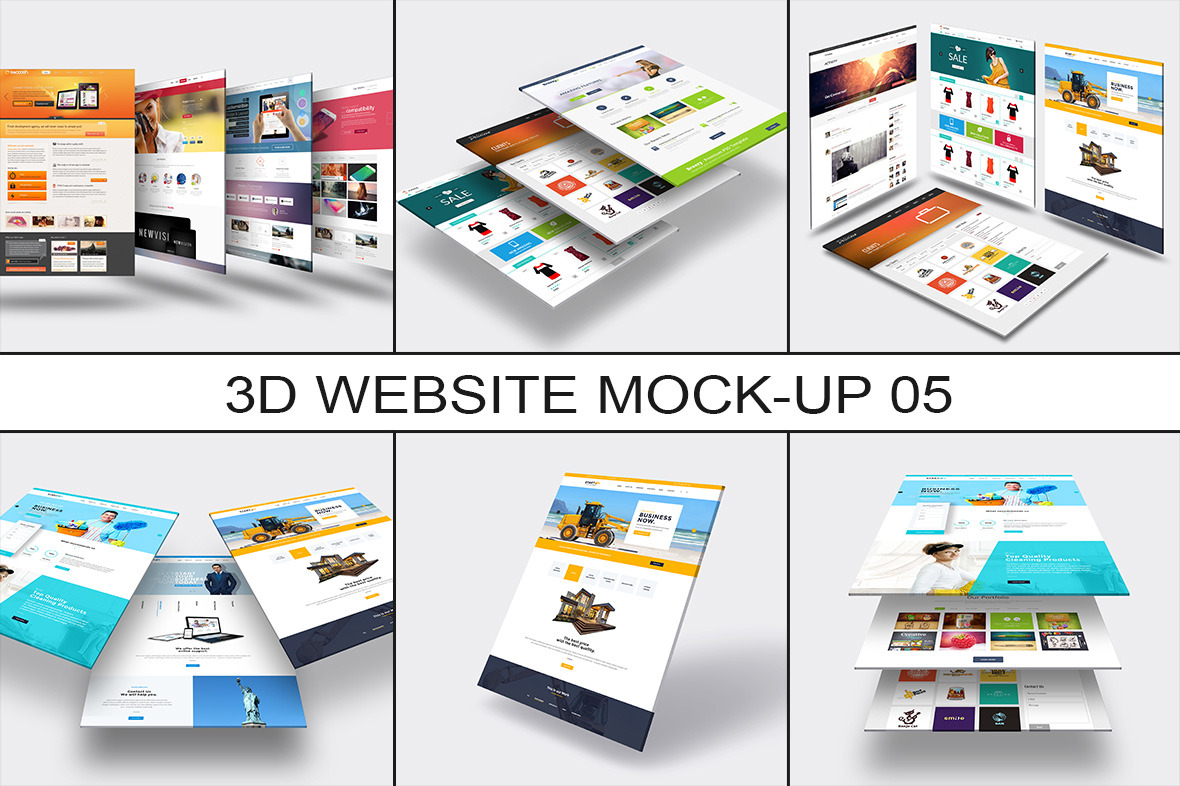 3D Website Mock-Up 5, an iPhone Mockup by Graphicsworld125