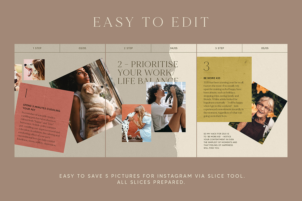 Seamless Instagram Carousel, a Social Media Template by Andrew Skoch Design