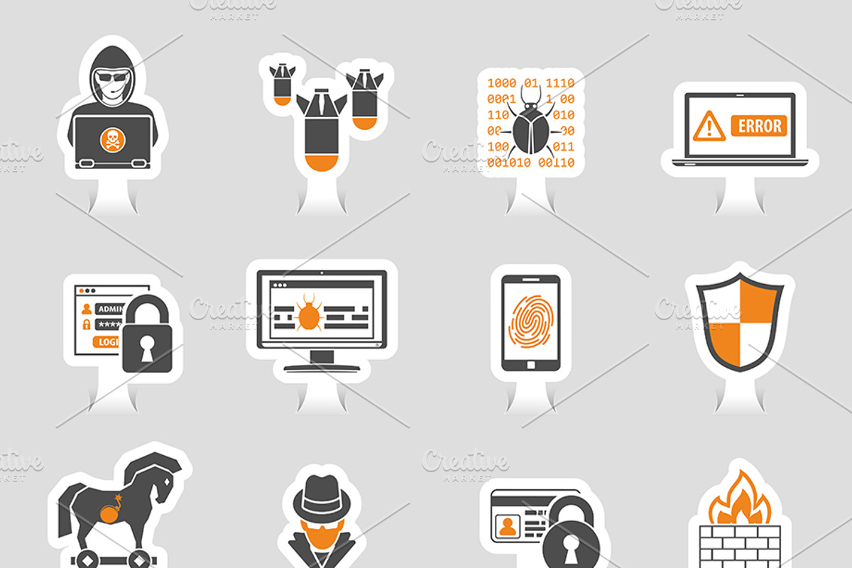 Cyber Crime Concept with Hacker, a Person Illustration by TAlex