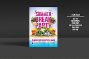 Summer Break Time Party Flyer, a Flyer Template by Madhabi Studio ...