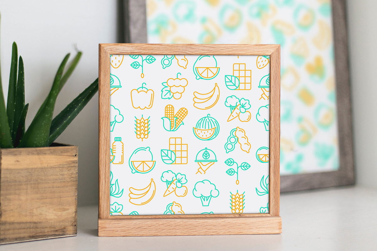 Organic Products Patterns Collection, a Pattern Graphic by Alex Blogoodf