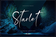 Starlet Script Font + 12 Logos, a Script Font by SNIPESCIENTIST
