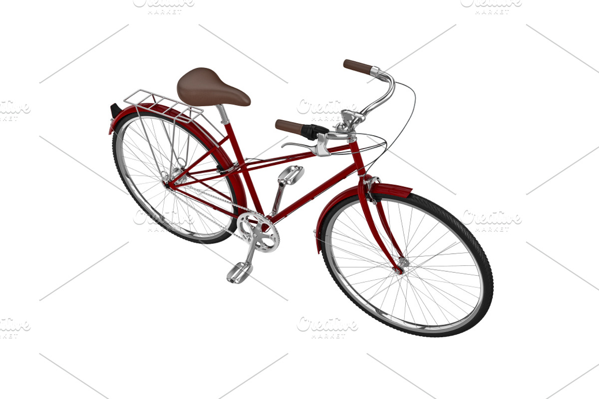 Set classic bikes, isolated, an Object Graphic by ARTYuSTUDIO