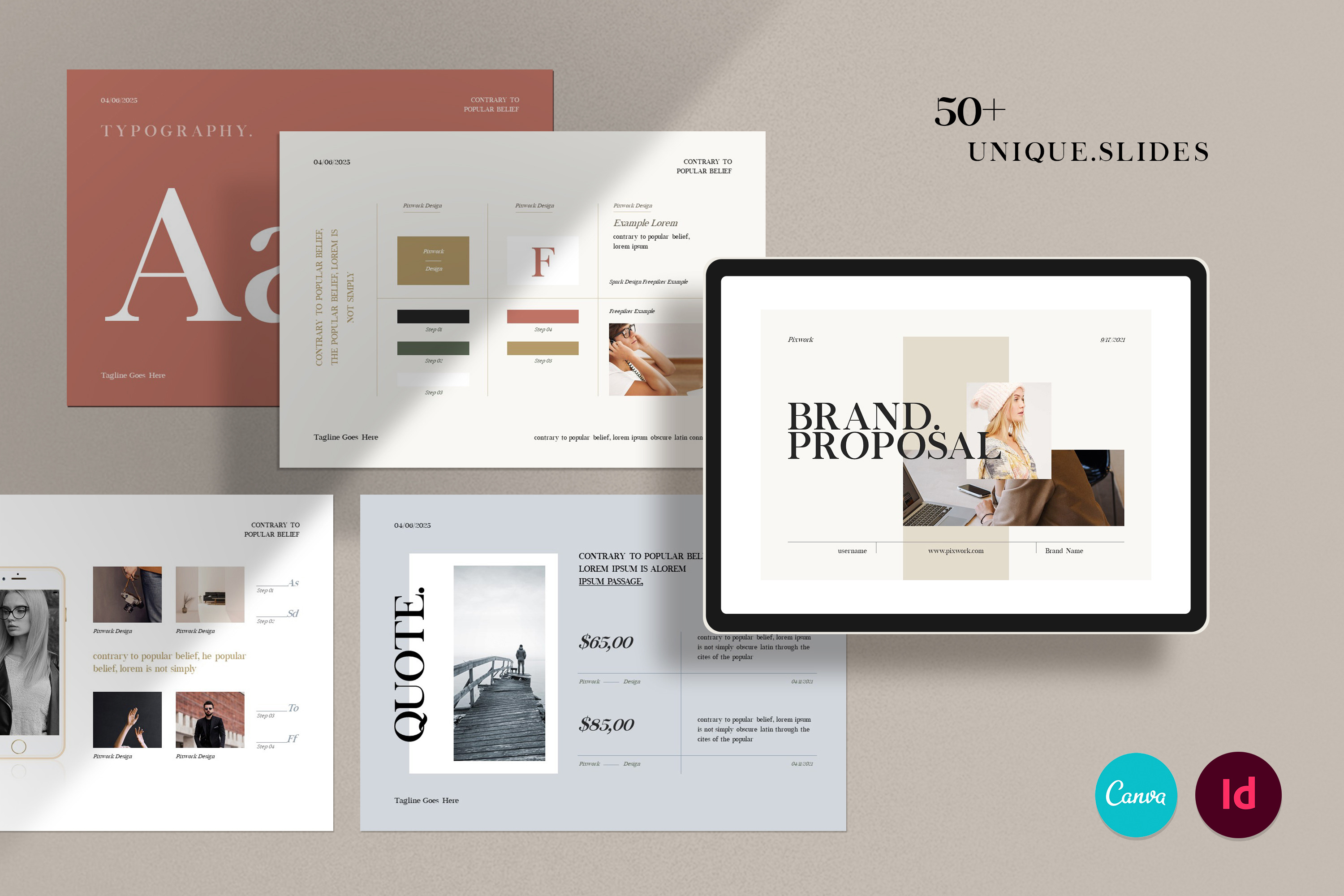Brand Proposal Canva Template, a Brochure Template by GoldenPixelStudio