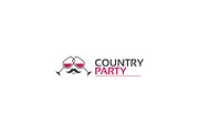 Party Guy Logo, a Branding & Logo Template by CAIRON CREATIVESTUDIO