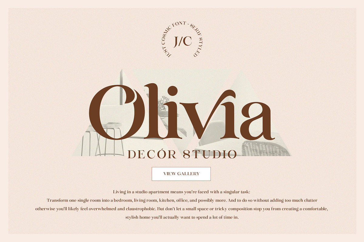 Just Cosmic Font + Premade Logos