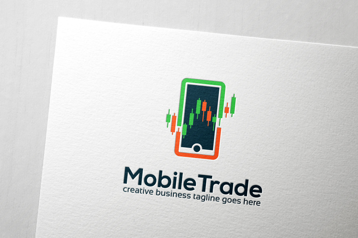 Mobile Trade Logo, a Branding & Logo Template by Slim Studio