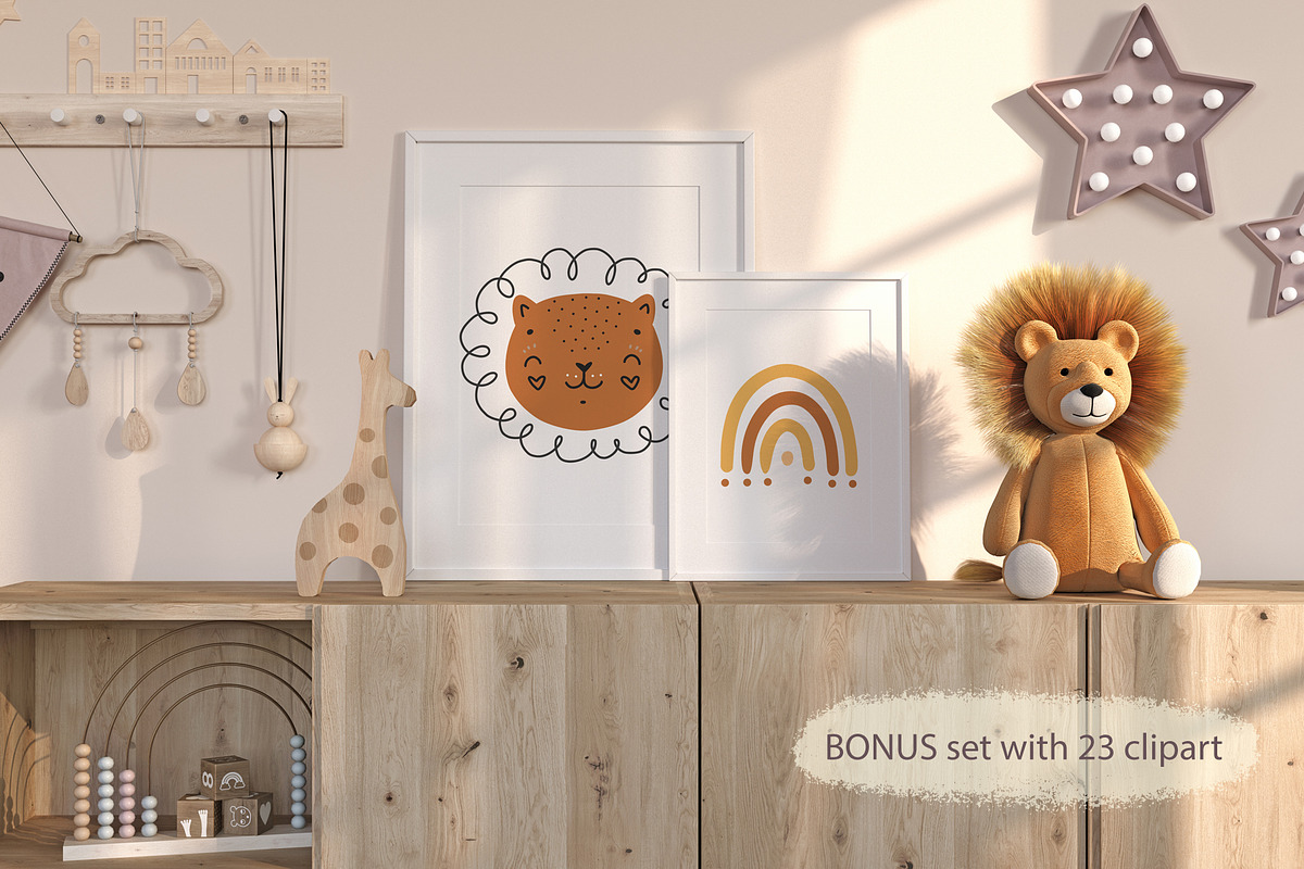 Cute Kids Bundle Baby animal Clipart