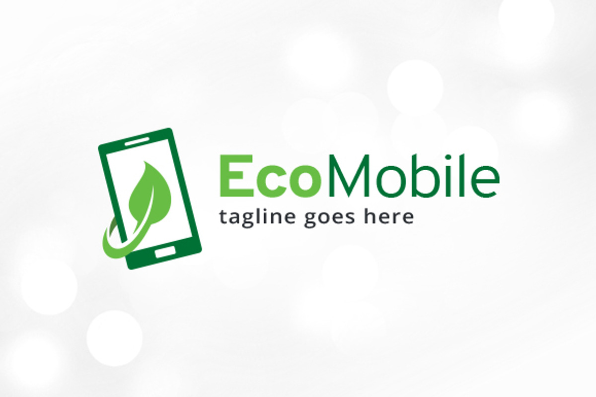 Eco Mobile Logo Template, a Branding & Logo Template by gunaonedesign