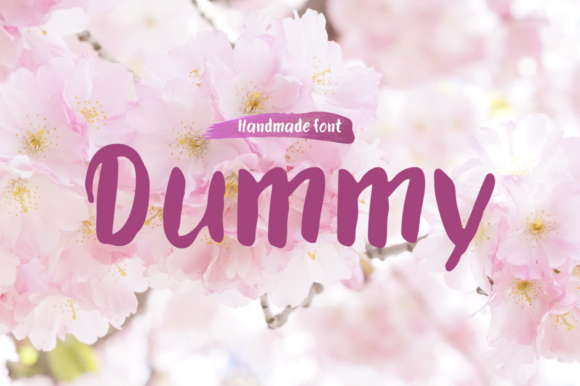 Dummy—handwritten font, a Script Font by Piñata | Creative Market