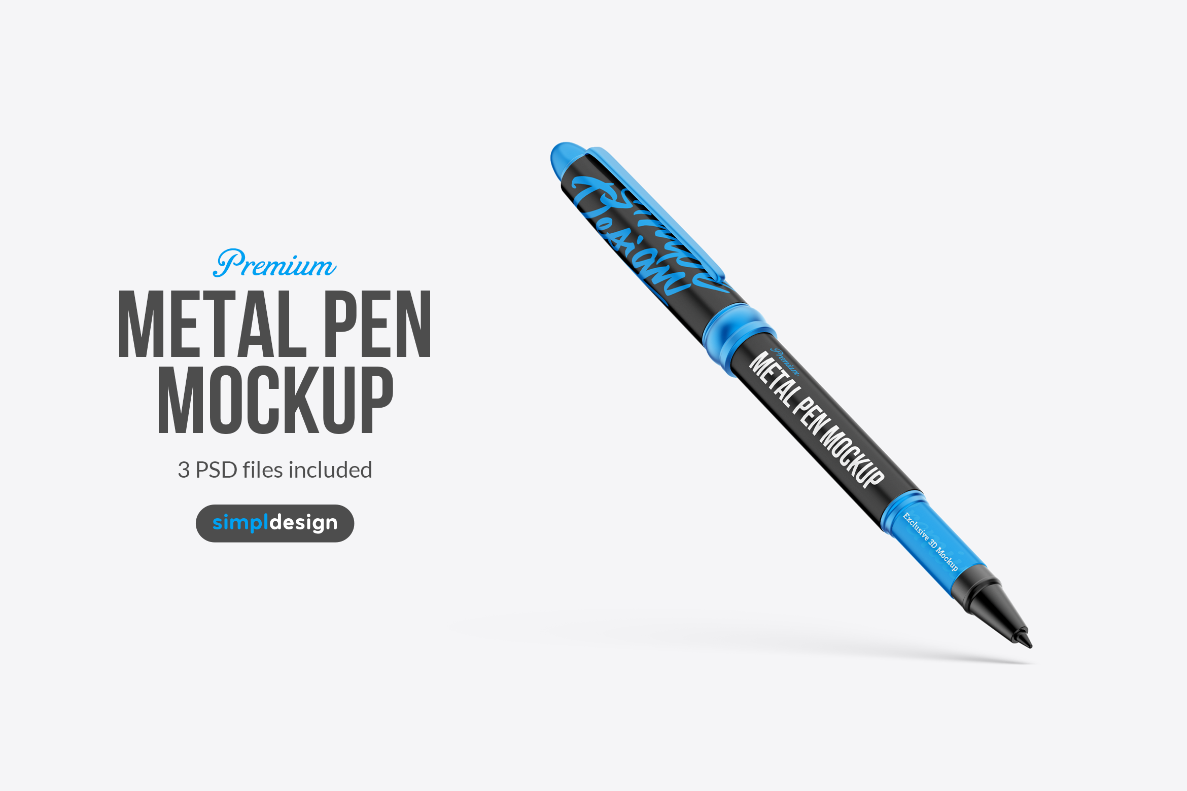 Pen Mockup, a Product Mockup by SimplDesign