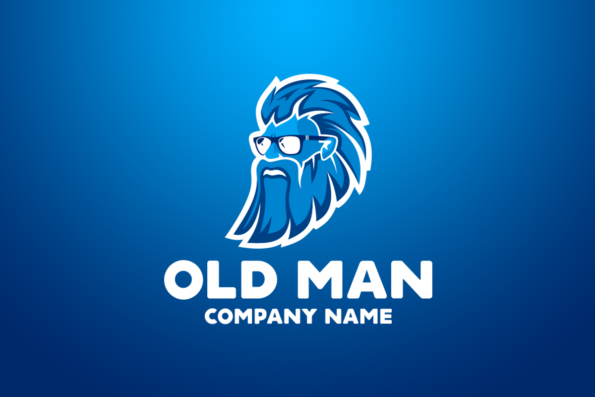 Old Man Logo, a Branding & Logo Template by Brandlogo