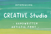 Creative Studio Font - Handwritten, a Script Font by bigmomentsdesign