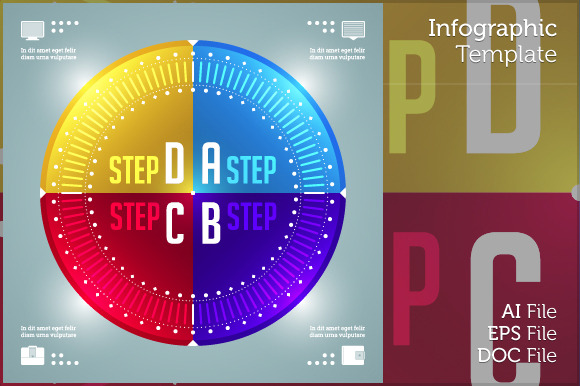 Business Infographic Divided Chart, an Illustration by MAOV
