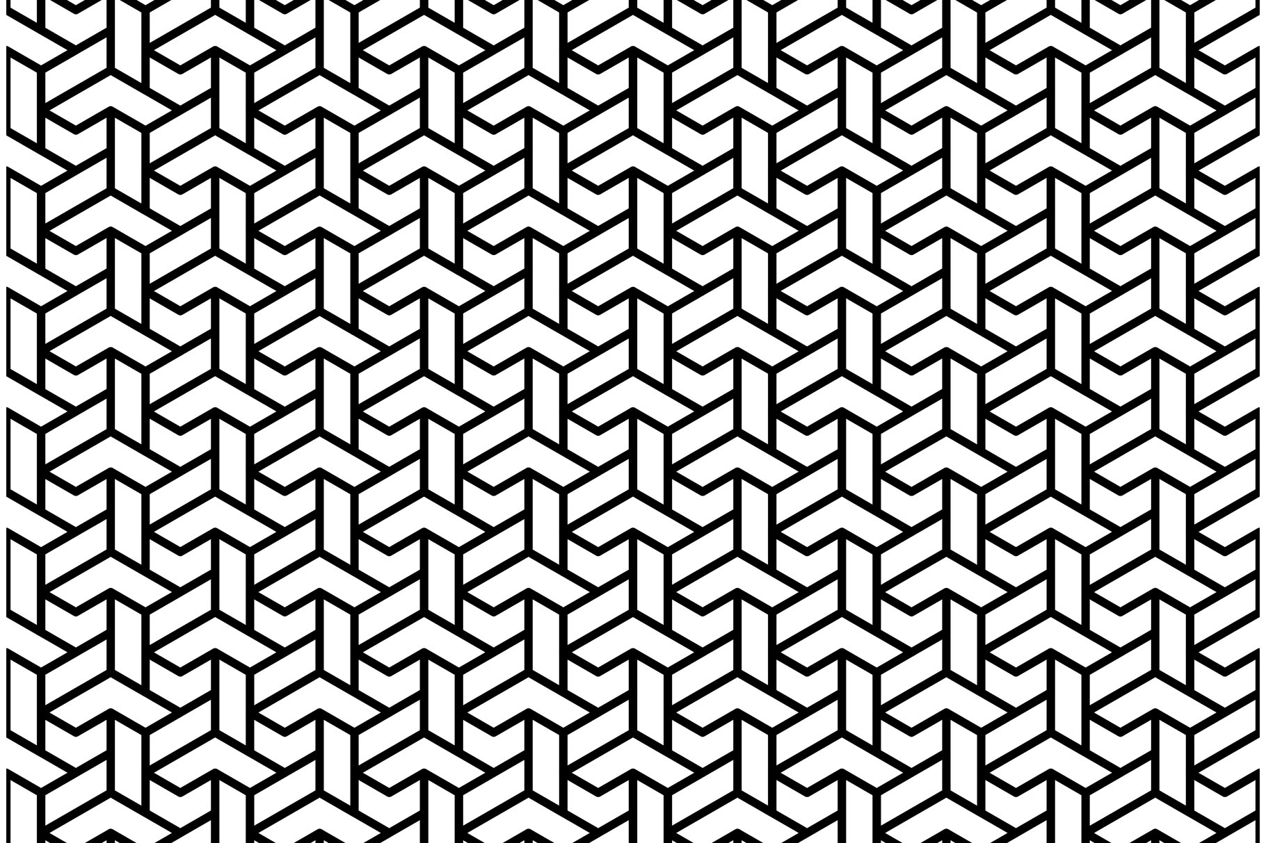 Seamless Vector Abstract Pattern With Black Lines, a Pattern Graphic by ...