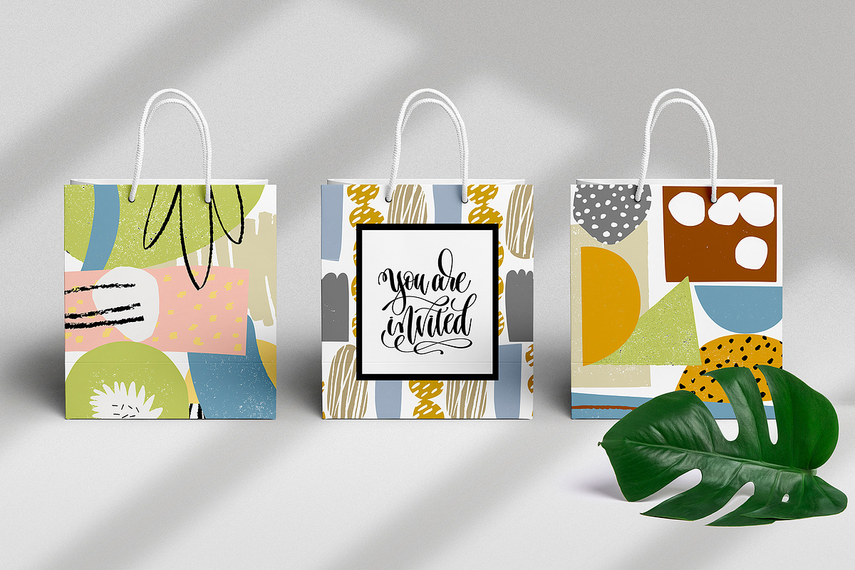 Abstract art cutouts