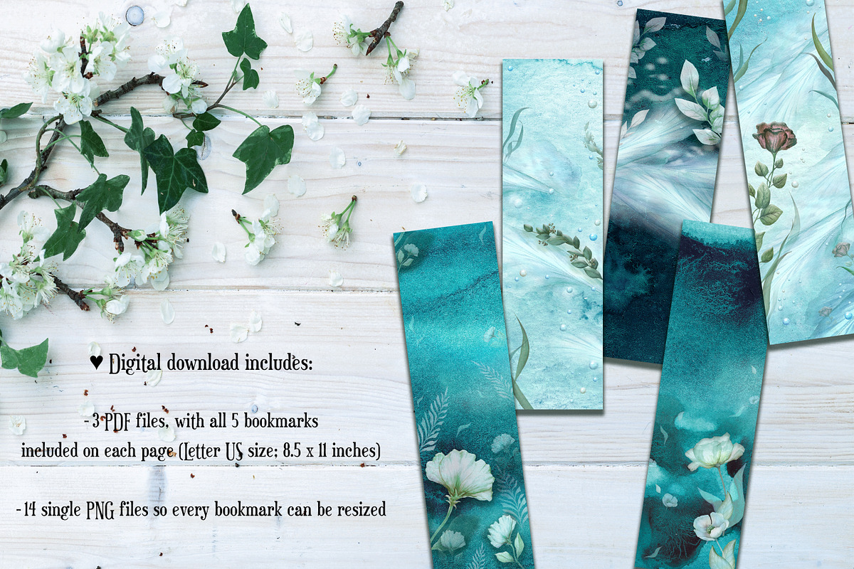 "Under the Sea" Watercolor Bookmarks