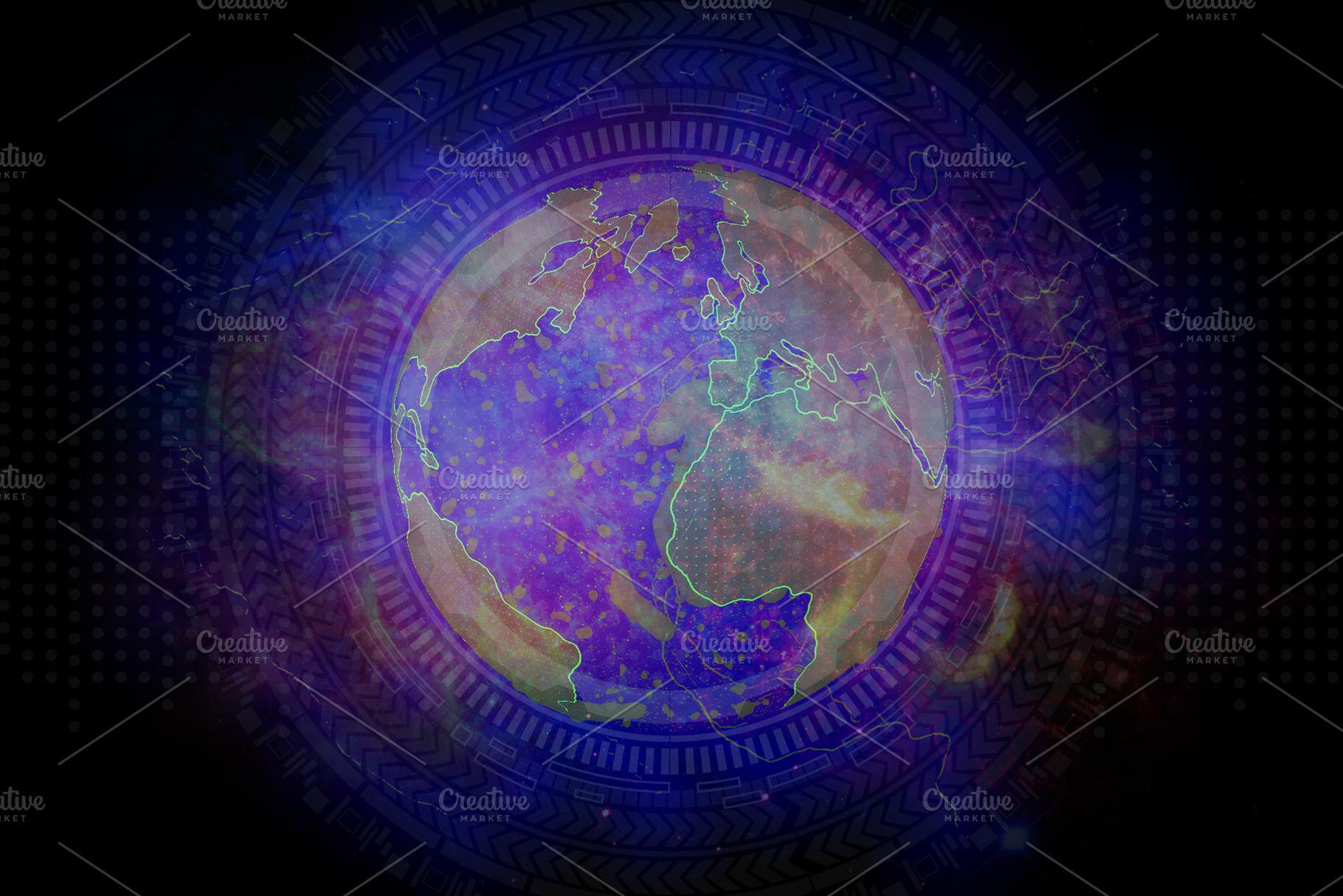 3d futuristic hologram of earth floa, a Background Photo by Mikee's stuff