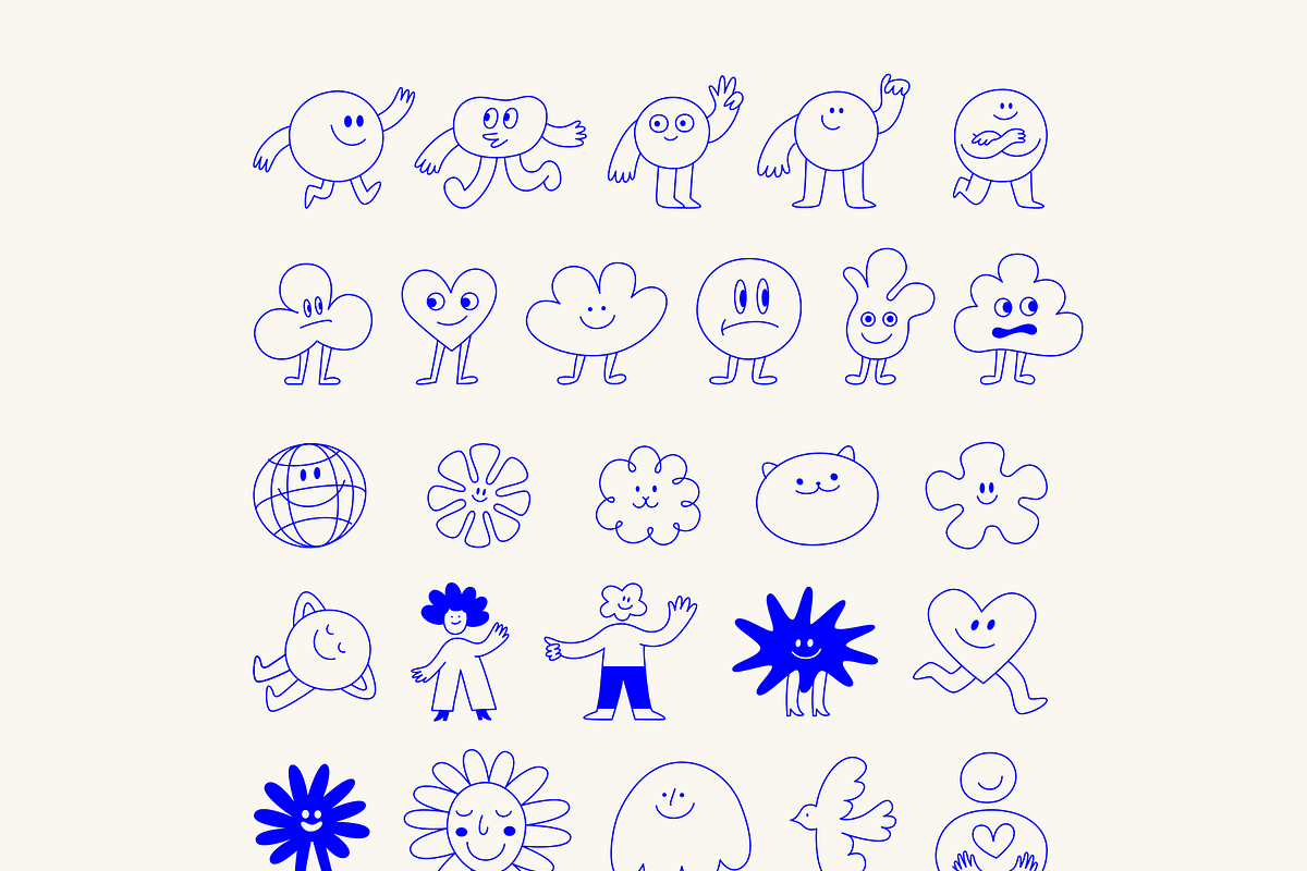Cartoon characters, logos and icons, an Object Graphic by venimo