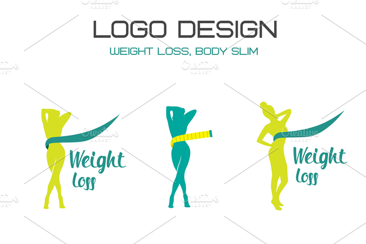 Weight loss logo, a Branding & Logo Template by A.Lila