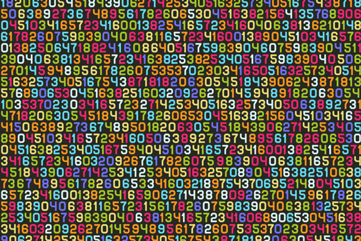 Decimal Computer Code Background, a Pattern Graphic by in8finity