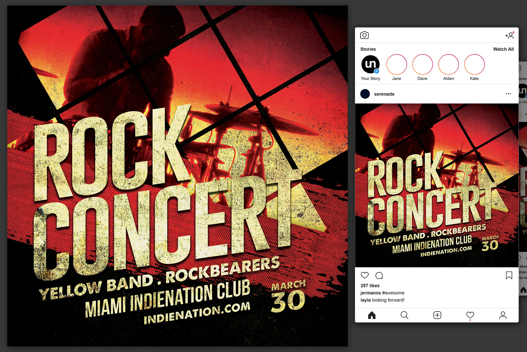 Rock Concert Flyer, a Flyer Template by KiraYamato Design Studio