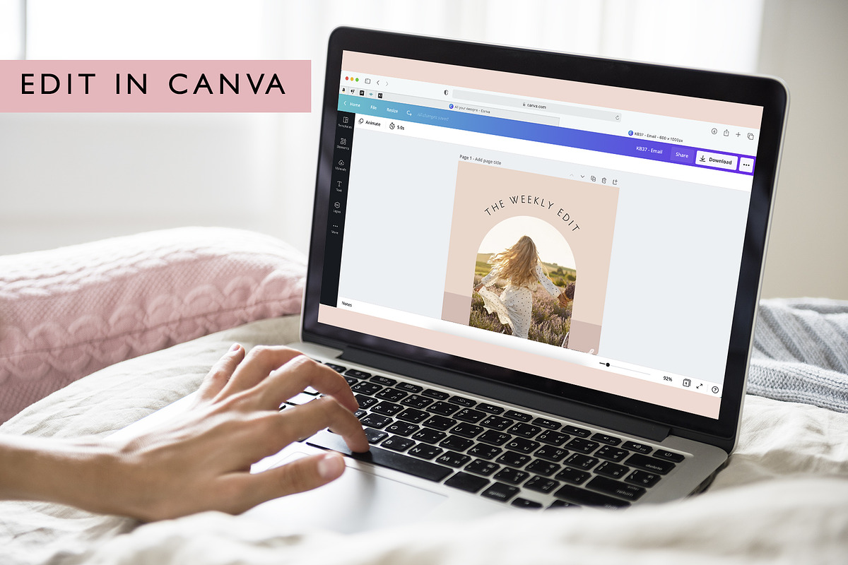 Minimalist Boho Email Template, an Email Template by KikiBunnyCreative