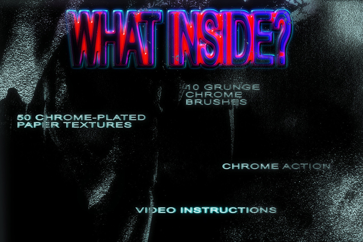 Chrome-plated paper texture pack, a Texture Graphic by Textexp