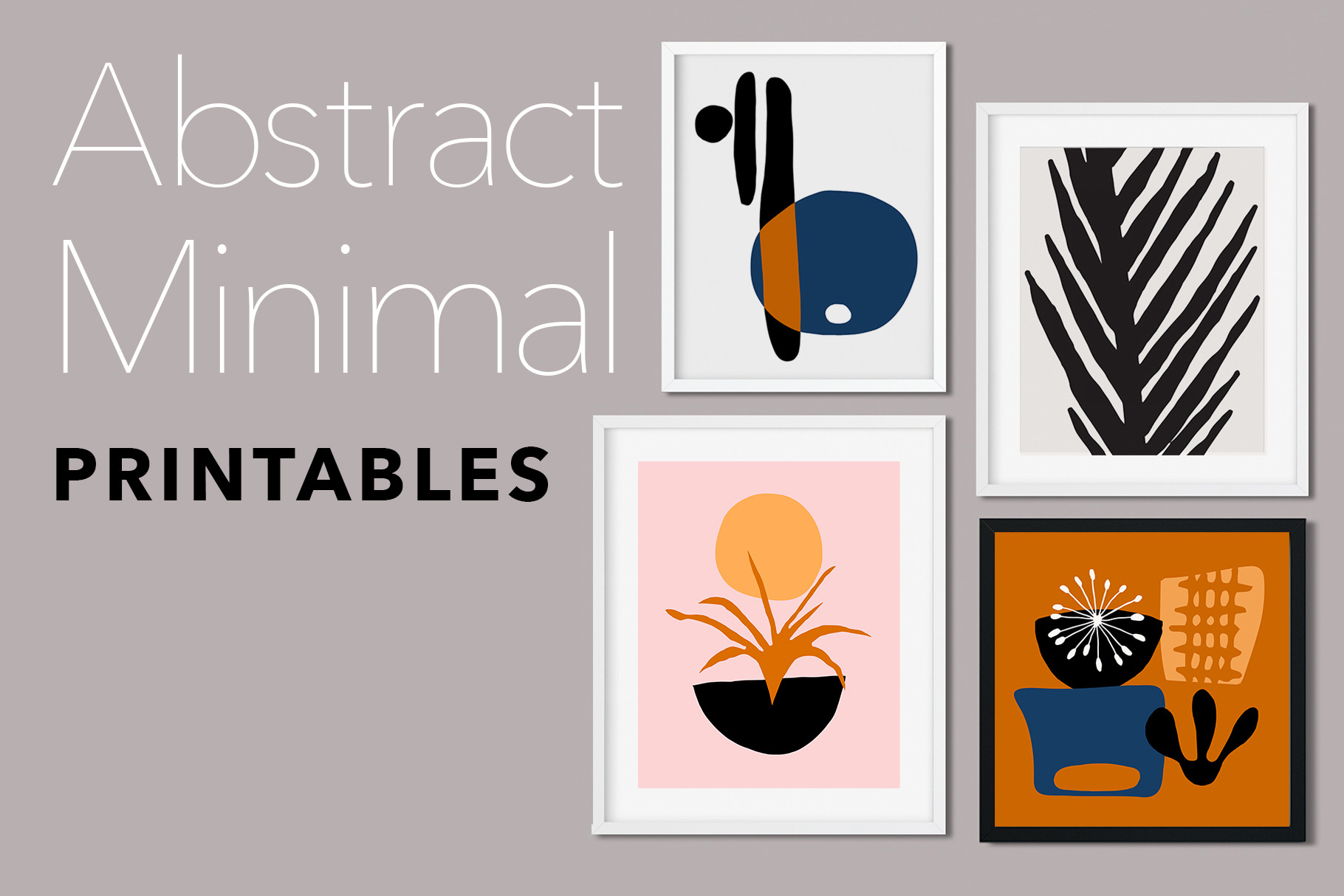 Abstract Minimalist Printables, an Illustration by kristiangallagher