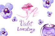 Violet Lovestory collection, an Illustration by masha gross
