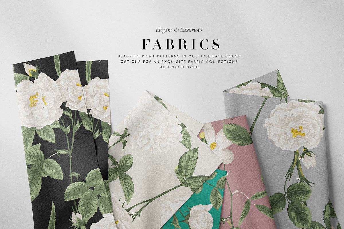 Gul, Detailed Bold Rose Prints!, a Pattern Graphic by TSTUDIO