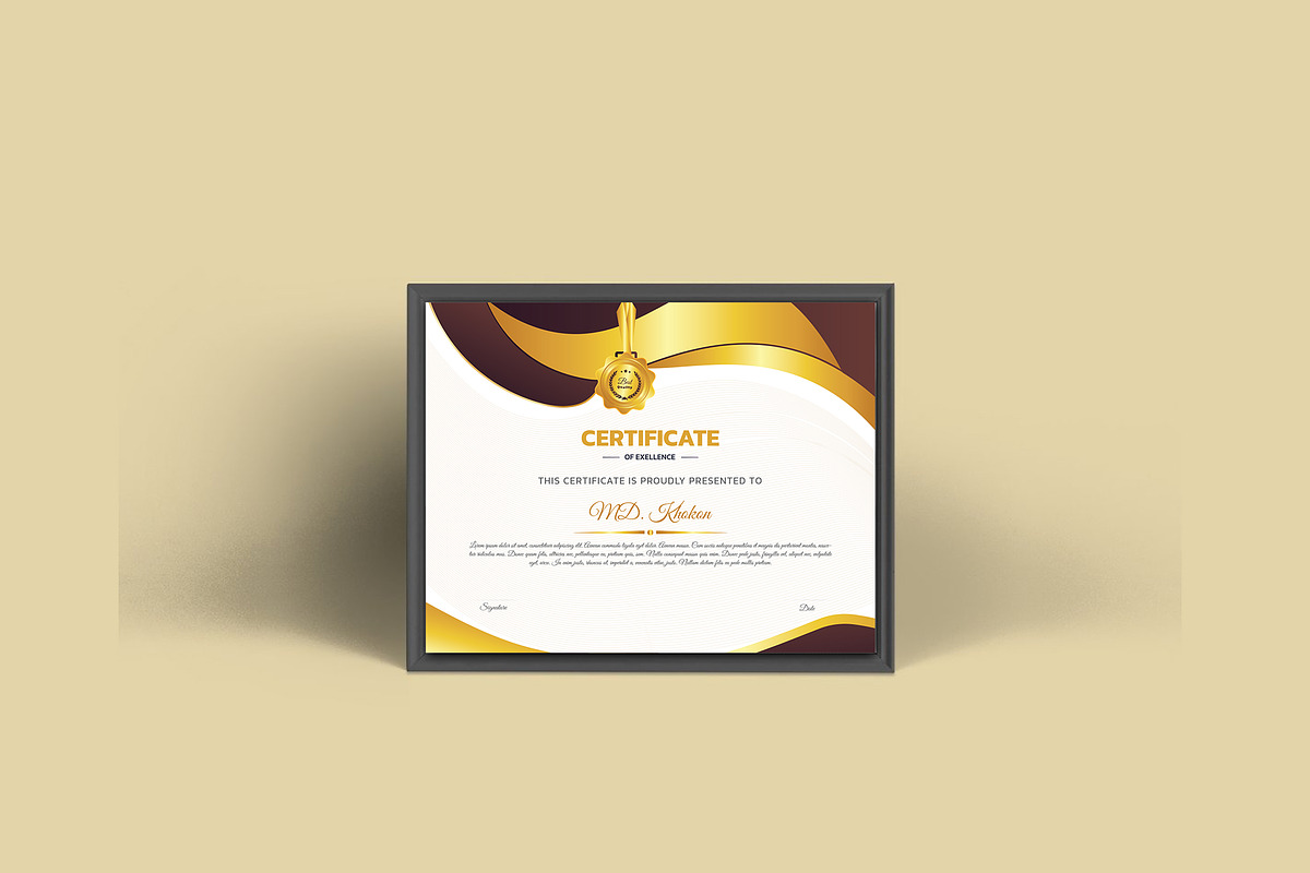 Abstract Certificate Template Design, a Stationery Template by MRI ...