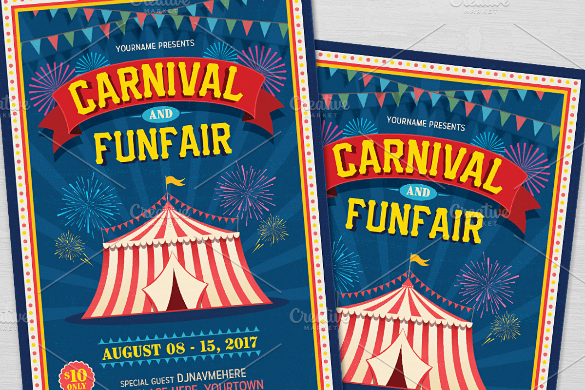 Carnival & Fun Fair Flyer, a Flyer Template by DesignWorkz