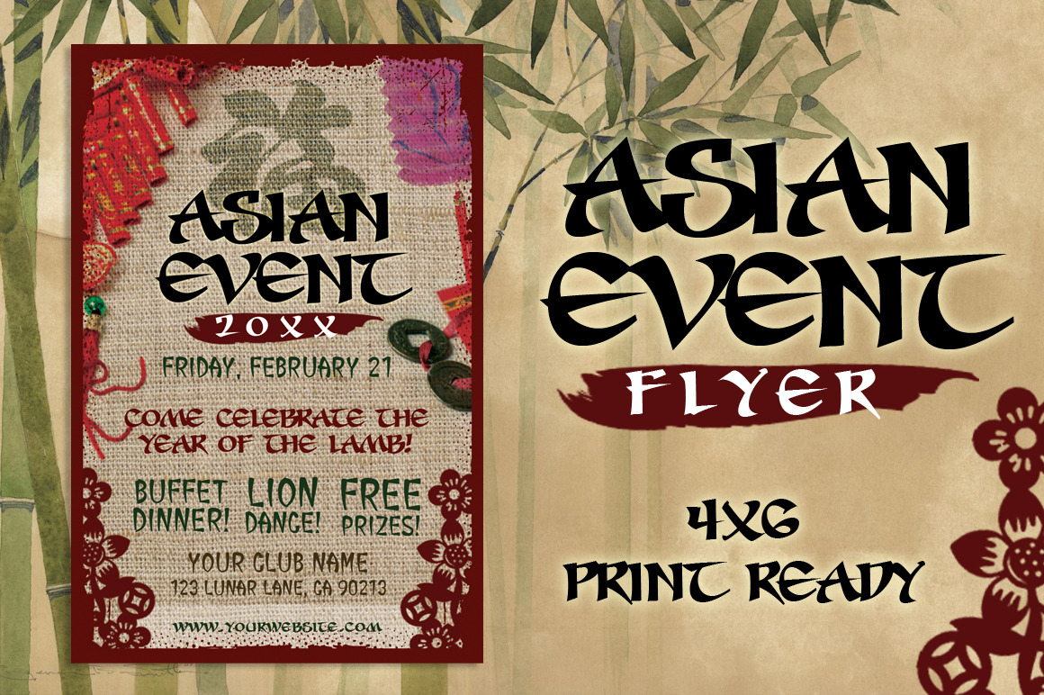 Asian Event Flyer, a Flyer Template by SkyvaraSupply