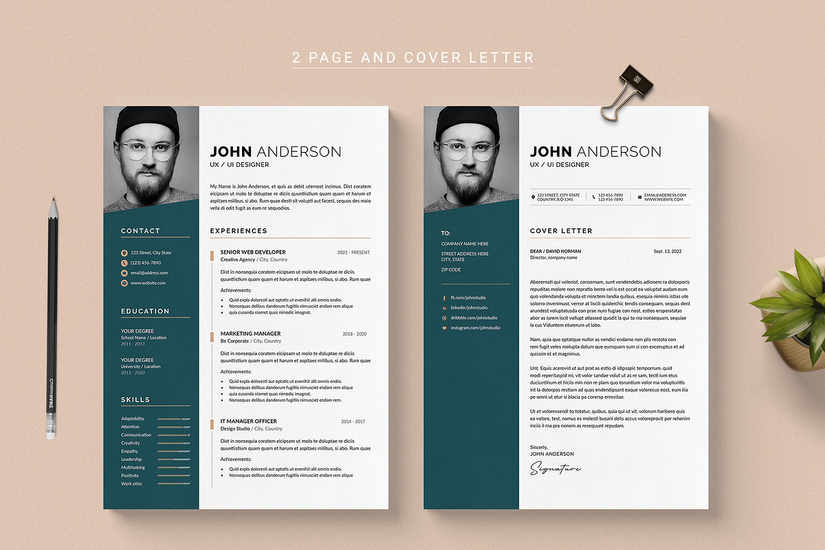 CV Template | Ms Word, a Resume Template by Creativity-Design