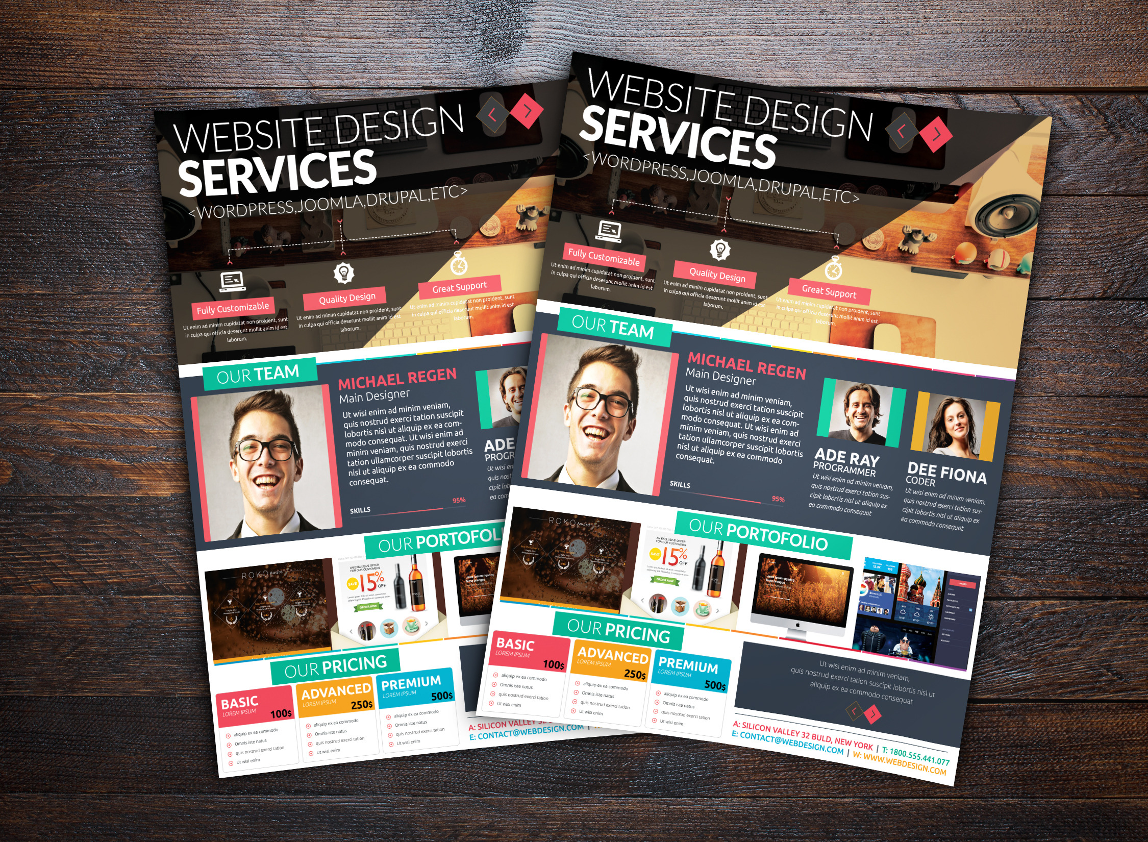 Minimal Web Designer Flyer, a Flyer Template by Design Addict