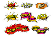 Comic book sound effect speech, an Illustration by Things for designers