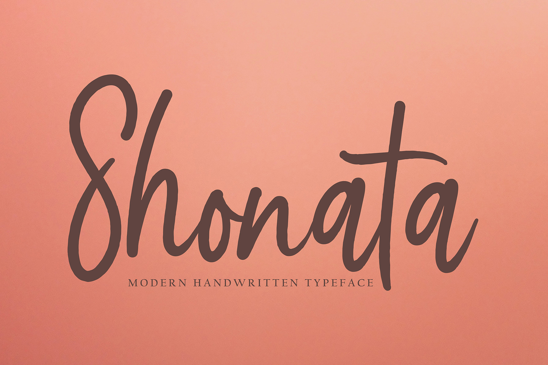 Shonata, a Handwritten Font by pineungtype
