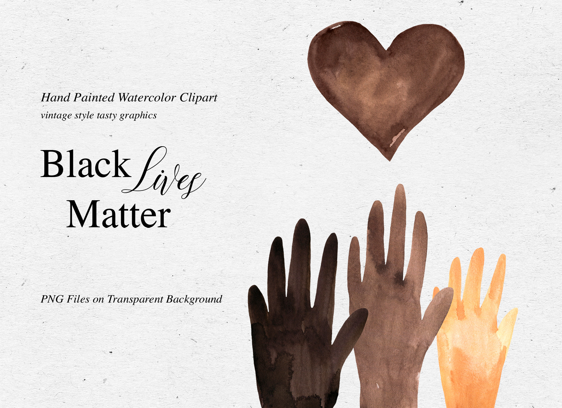 Black Lives Matter Clipart, an Illustration by Belusuab