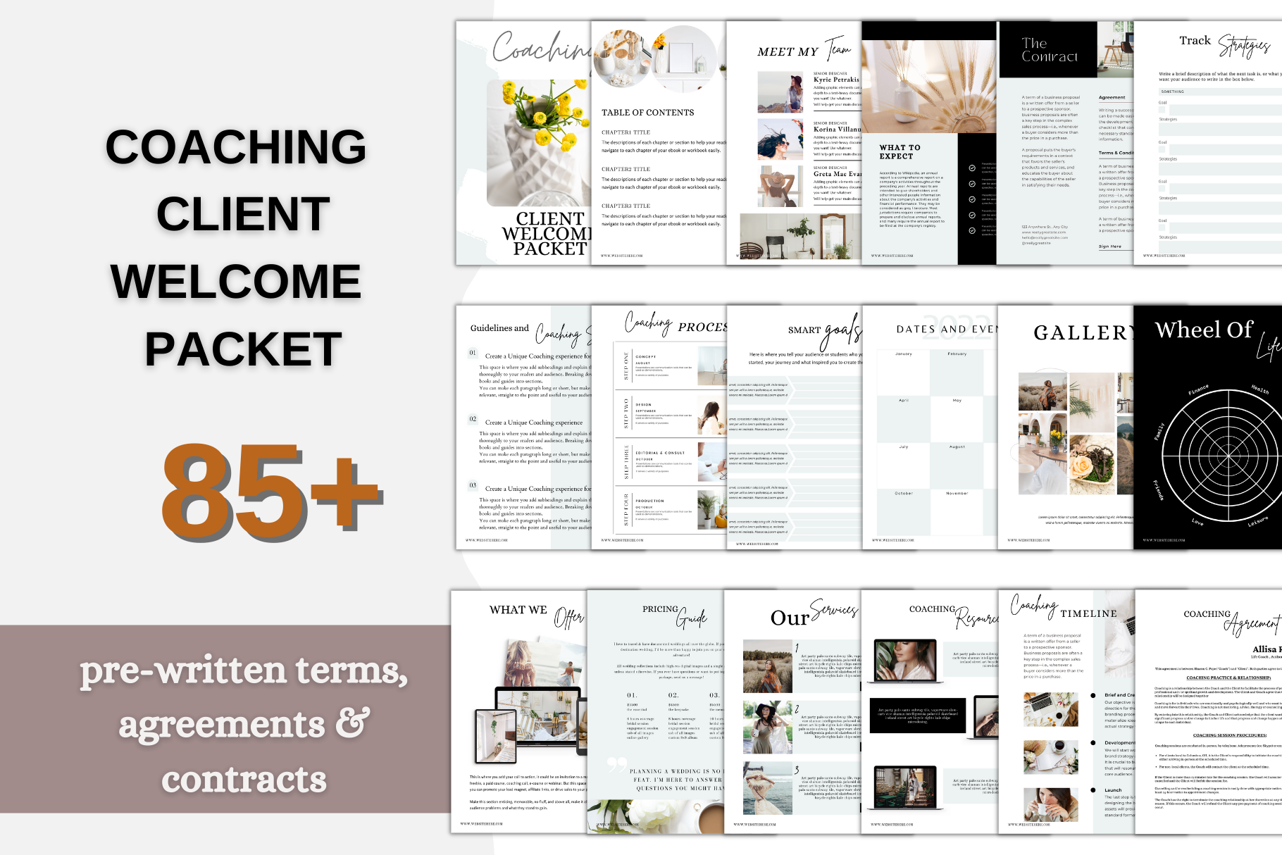 Coaching Client Welcome Packet, a Magazine Template by Millennials ...