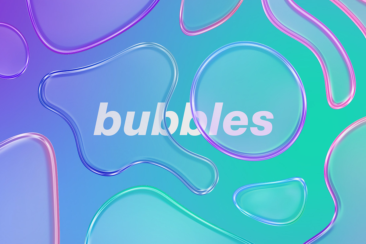 50 Bubbles PNG Shapes, an Object Graphic by Graphicdome