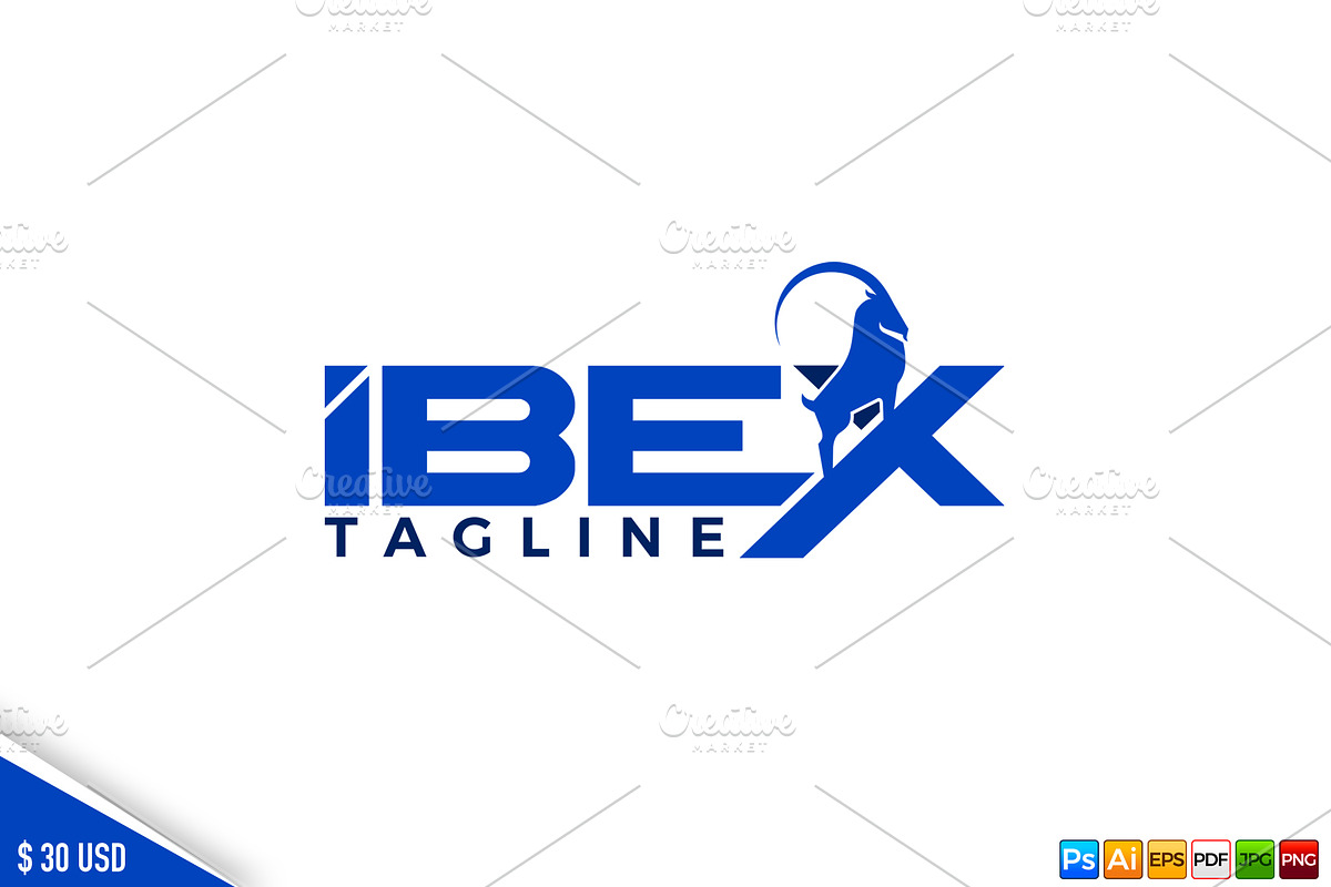 Ibex Logo Template, a Branding & Logo Template by Avartde Creative