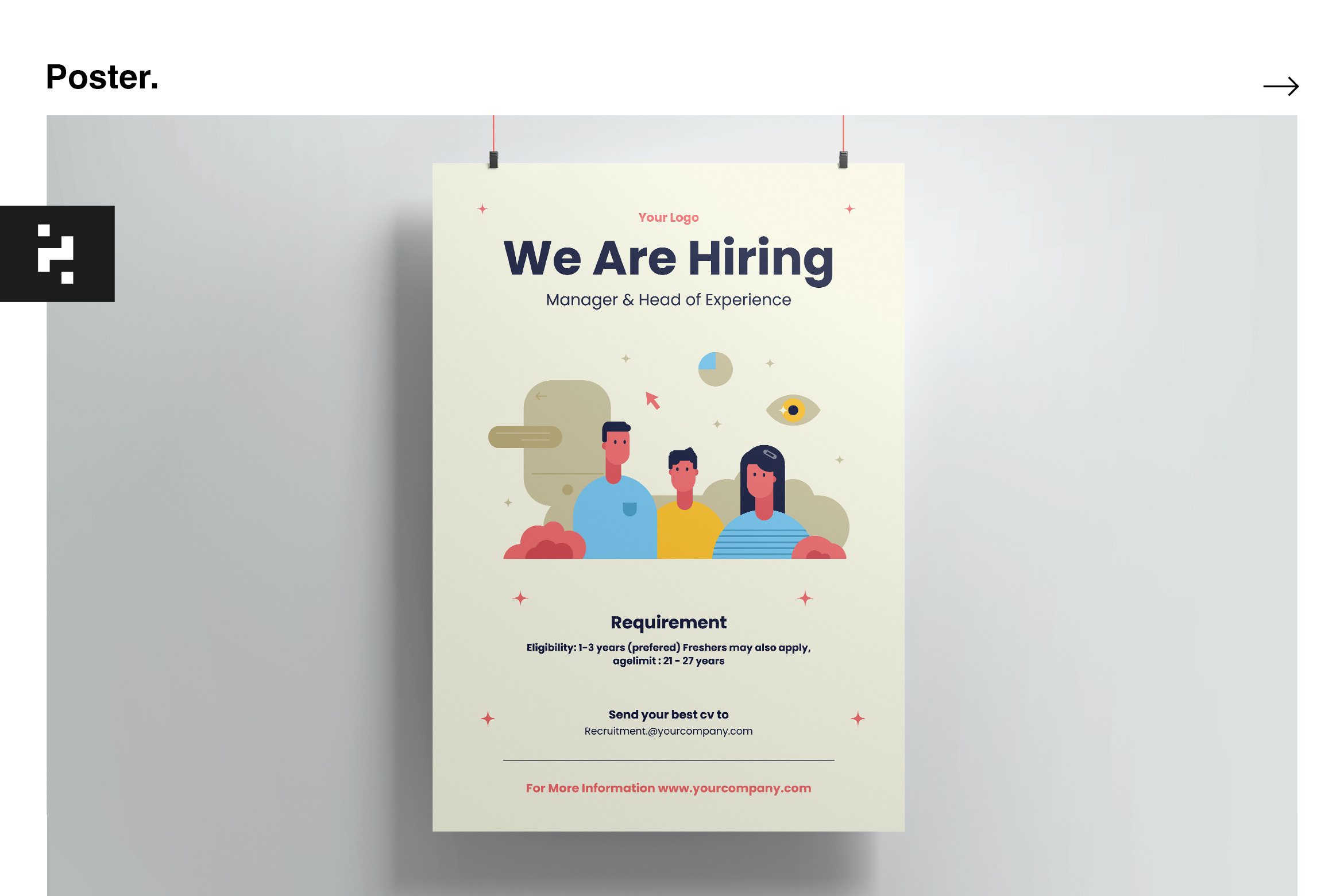 Job Vacancy Creative Poster, a Flyer Template by Neermana