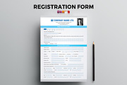 Registration Form, a Stationery Template by artico
